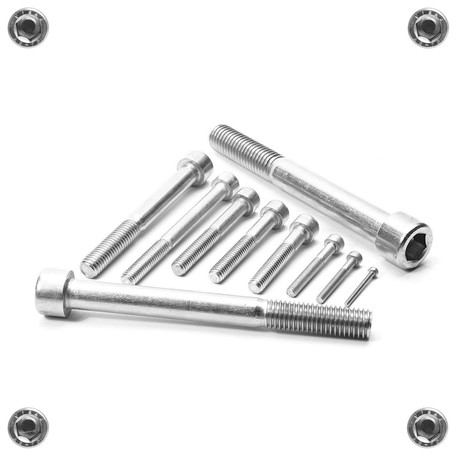 Zylinderschrauben M6 DIN 912 Edelstahl VA V2A V4A Innensechskant ...